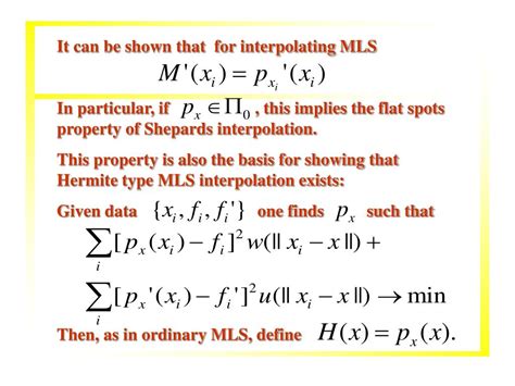 Ppt Moving Least Squares For Surfaces David Levin Tel Aviv