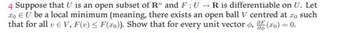 Solved Suppose That U Is An Open Subset Of Rn And F UR Is Chegg
