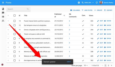 react admin usenotify
