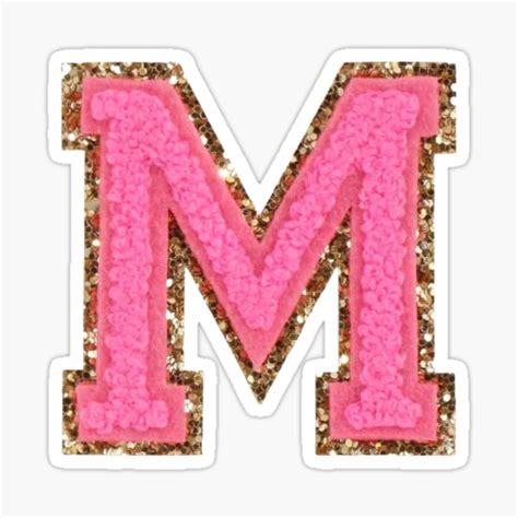 Stoney Clover Lane Letter M Sticker Sticker For Sale By Sarahhtaylor