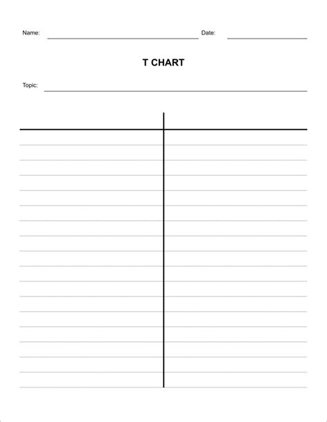 How To Make A T Chart In Google Docs 4 Free Templates