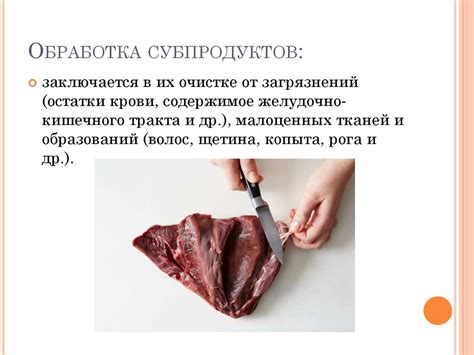 Обработка субпродуктов - online presentation