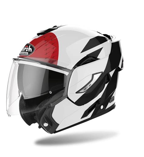 Casco AIROH REV 19 LEADEN (Rojo Gloss) - GIA Motos