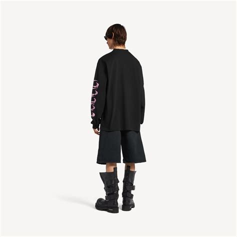 Wet Brush中号版型长袖t恤 Balenciaga