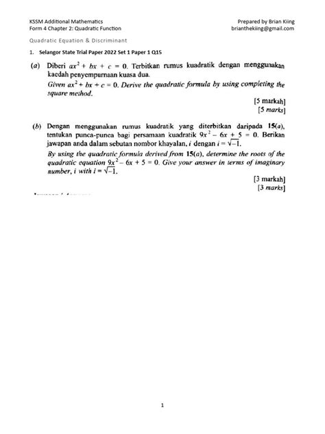 add math form 4 chapter 2 quadratic function pdf elementary