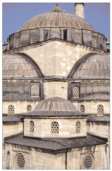 Above A Main Dome On A Cubed Structure Forms The Base Of The