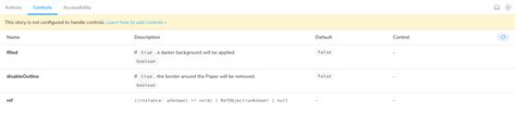 Reactjs Missing Materialui Table Props In Storybook Stack Overflow