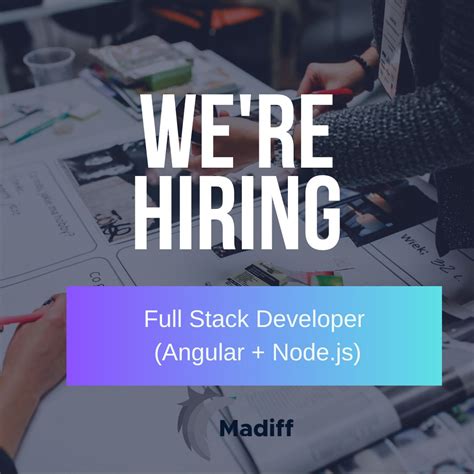 🚀 Were Hiring Full Stack Developer Angular Nodejs Fully Remote