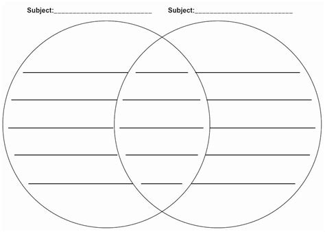 Printable Venn Diagram With Lines