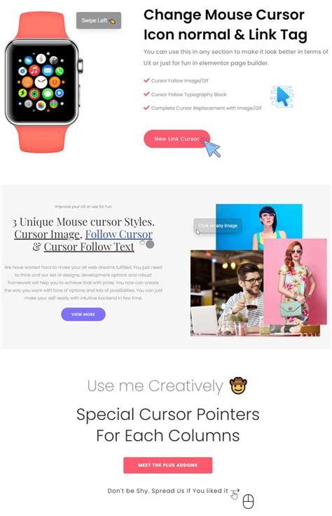 Mouse Cursor Icon Official Elementor Addons Plugins And Widgets