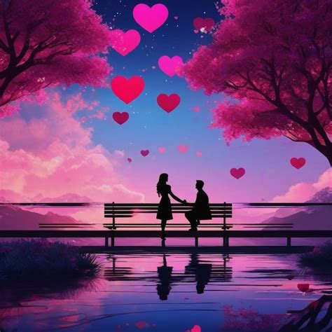 Happy Valentine Day Red Roses Expression Of Love Couple Holding Bright Red Rose In Hands