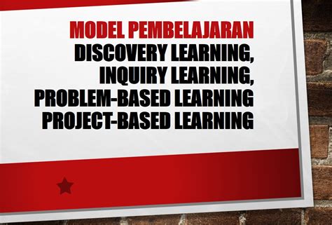 model pembelajaran discovery learning inquiry learning problem based