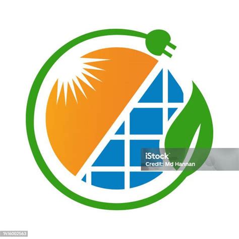 태양 에너지 로고 태양 에너지 로고 디자인 개념 태양 잎 및 전기 플러그 태양 전지 패널 벡터 템플릿 0명에 대한 스톡 벡터 아트 및 기타 이미지 Istock