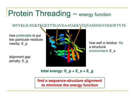 Ppt Protein Threading Powerpoint Presentation Free Download Id765157
