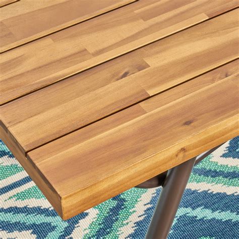 Baish Outdoor Acacia Wood Coffee Table Teak Gdfstudio