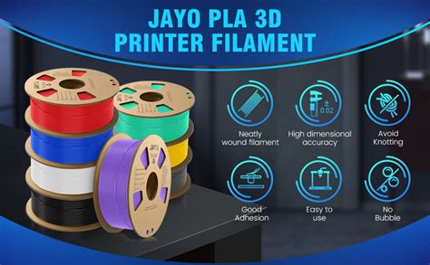 Jayo Pla Matte 11kg5 Rolls 3d Printing Filament Bundle Jayo3d