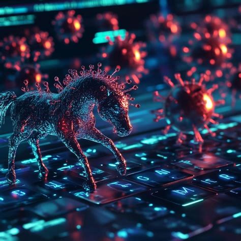 A Visual Of A Botnet Attack With Multiple Infected Devices And Traffic Overload Premium Ai