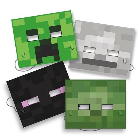 Minecraft Printable Face Masks