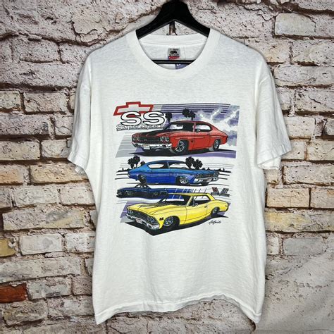 Vintage Chevy Ss Super Sport 1989 Muscle Car T Shirt Depop