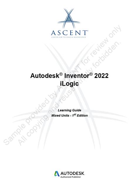 Inventor 2022 Ilogic Pdf Autodesk Computing