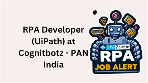 Rpa Developer Uipath At Cognitbotz Pan India Rpazone