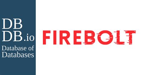 firebolt database of databases