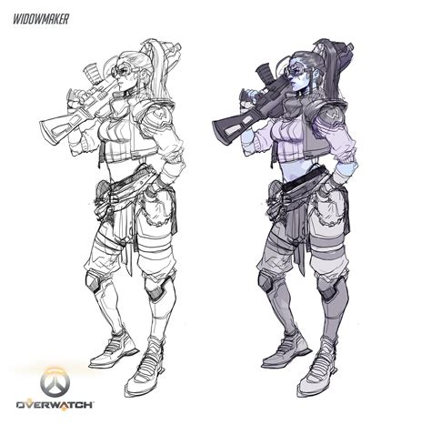 Scavenger Skin Overwatch Art Widowmaker Overwatch Art