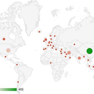 World Map Research Productivity Download Scientific Diagram