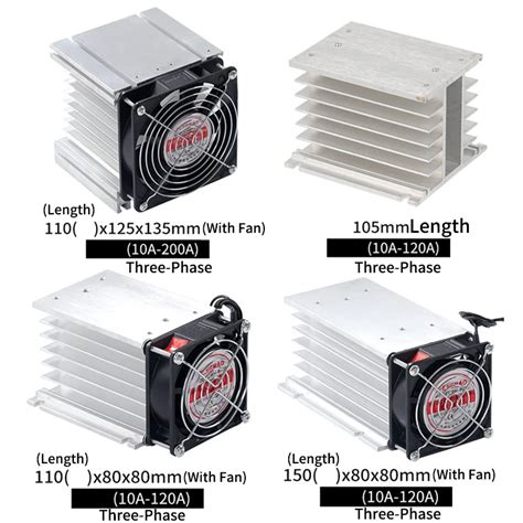 Radiator For Three Phase Solid State Relay A A A A A A A Aluminum Heat