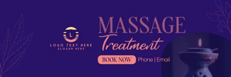 Massage Treatment Wellness Twitter Header Brandcrowd Twitter Header Maker