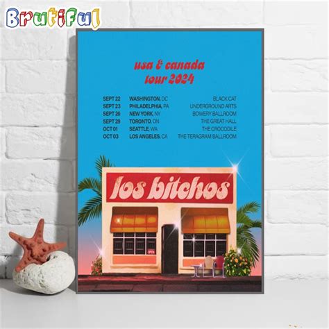 Los Bitchos Usa And Canada Tour 2024 Wall Art Poster Canvas