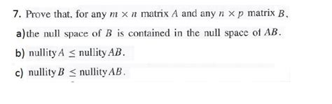 Solved Prove That For Any M Times N Matrix A And Any N Chegg Com