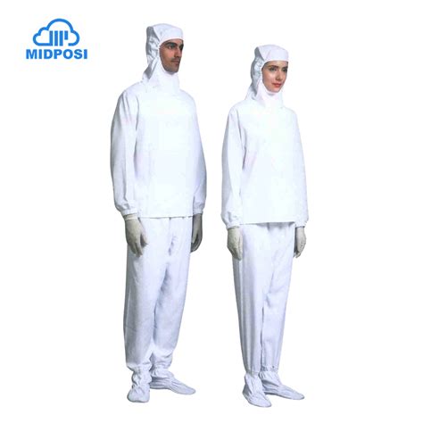 Autoclavable Cleanroom Suits Separate Cleanroom Coveralls Attached