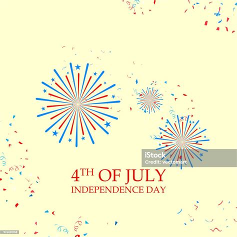 Happy Independence Day Of America Stock Illustration Download Image