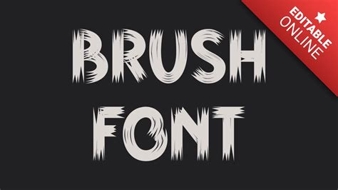 Brush Font Generator | Text Effect