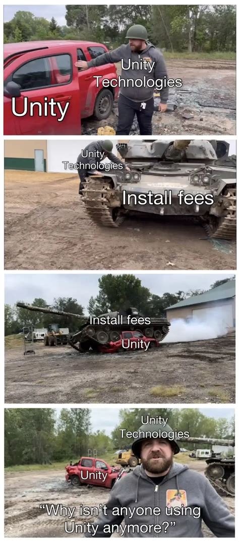 Unity 道歉了官方將修改收費模式 用戶製作迷因梗圖嘲諷 Paradaily 遊戲動漫 C科技