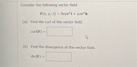 Solved Consider The Following Vector Chegg