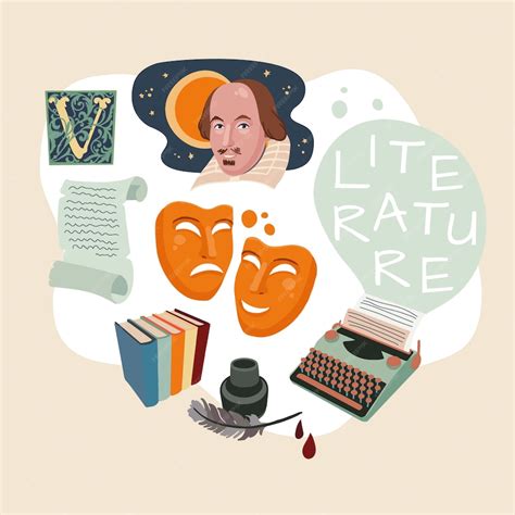 Premium Vector Hand Drawn Flat Design Literature Illustration