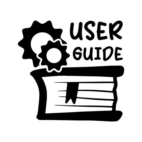 Hand Drawn Doodle User Guide Icon Isolated On White Background Simple