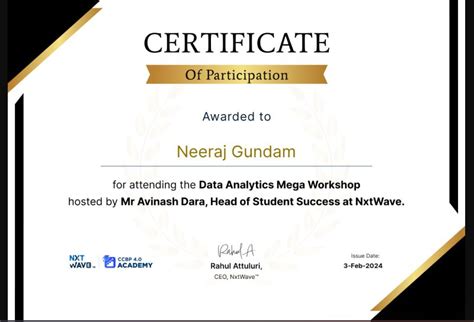 Neeraj Gundam On Linkedin Nxtwave Avinashdara Dataanalytics