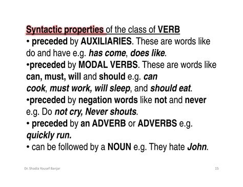 syntactic categories by dr shadia yousef banjar ppt [compatibility