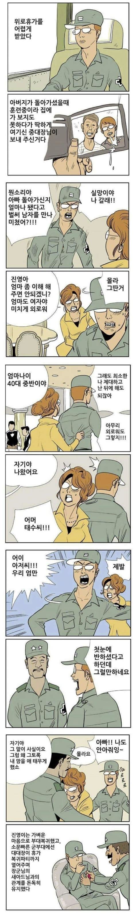 엄마가 새아빠랑 재혼하는 만화 유머 움짤 이슈 에펨코리아