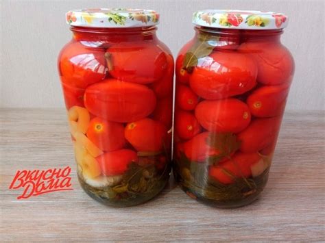 Маринованные помидоры “СЛАДКОЕЖКА” без стерилизации - лучший рецепт на ...