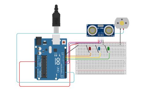 Circuit Design Water Level Indicator Tinkercad