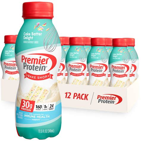 Premier Protein Shake Cake Batter 30g Protein 1g Sugar