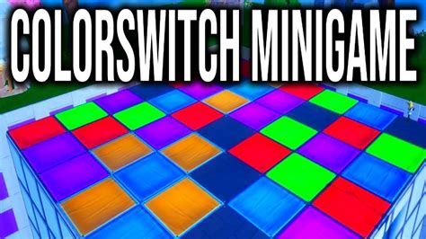 Fortnite Color Switch Youtube