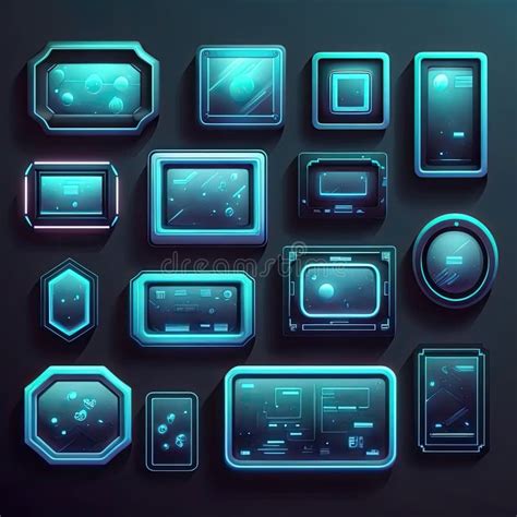 User Rectangle Frame Game Ai Generated Stock Image Image Of Square Golden 290906623