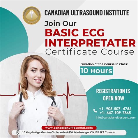 Basic Ecg Interpretation Course Canadian Ultrasound Institute