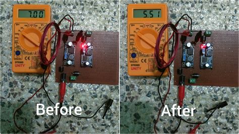 Why Does The Voltage Drops When I Add Some Load To It Im Using 68ohm