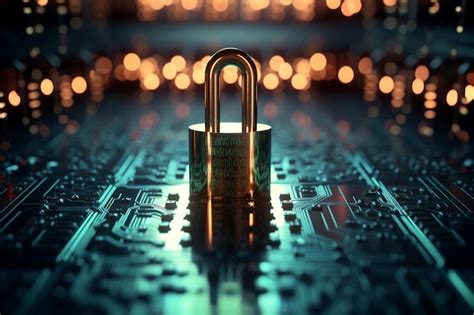Premium Ai Image Crucial Data Protection Employs Binary Code Locks To Counter Cyber Threats